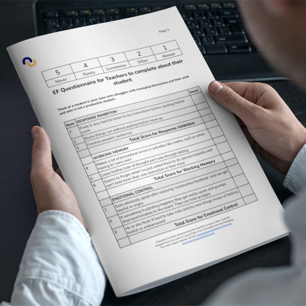 Teacher Executive Function Assessment Questionnaire - Brain Hub