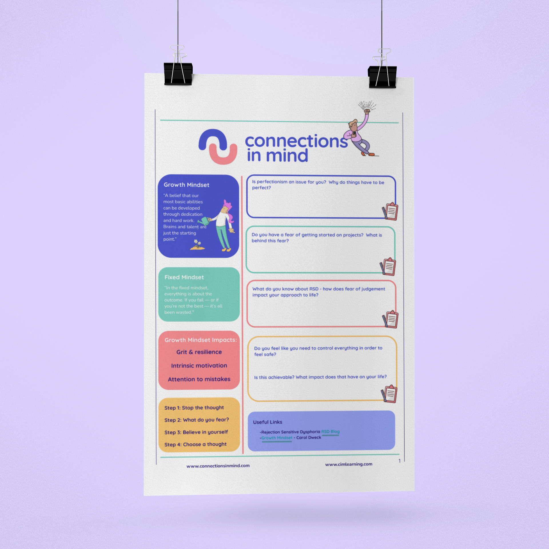 Growth Mindset Pack: Shifting from Perfection to Progress - Brain Hub