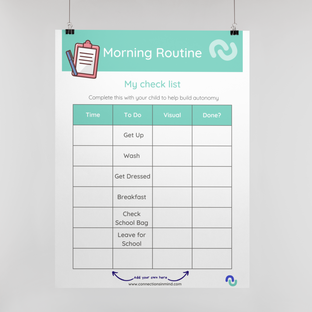 Morning Routine Checklist - Worksheet - Brain Hub