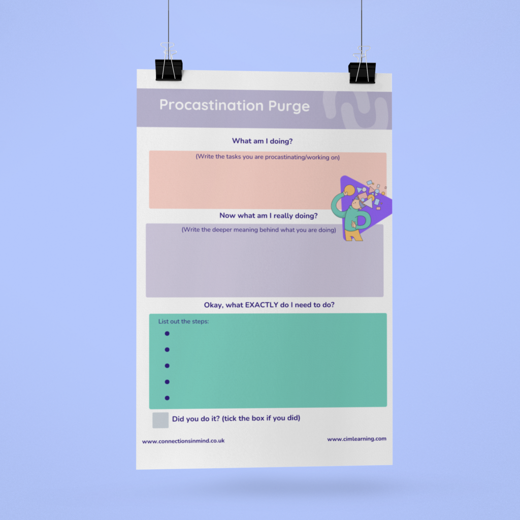 Procrastination Purge - Worksheet - Brain Hub