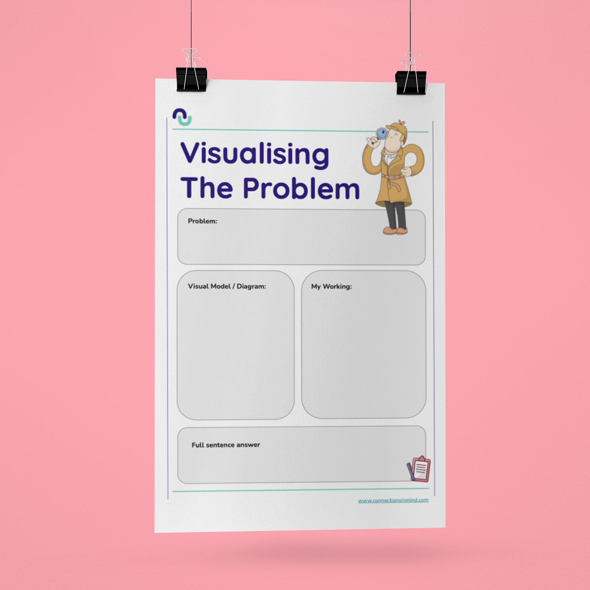 Visualising The Maths Word Problem – Worksheet - Brain Hub